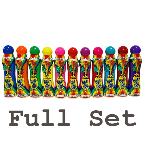 3oz Dab-O-Ink Bingo Dauber Full Set (Eleven Colors)